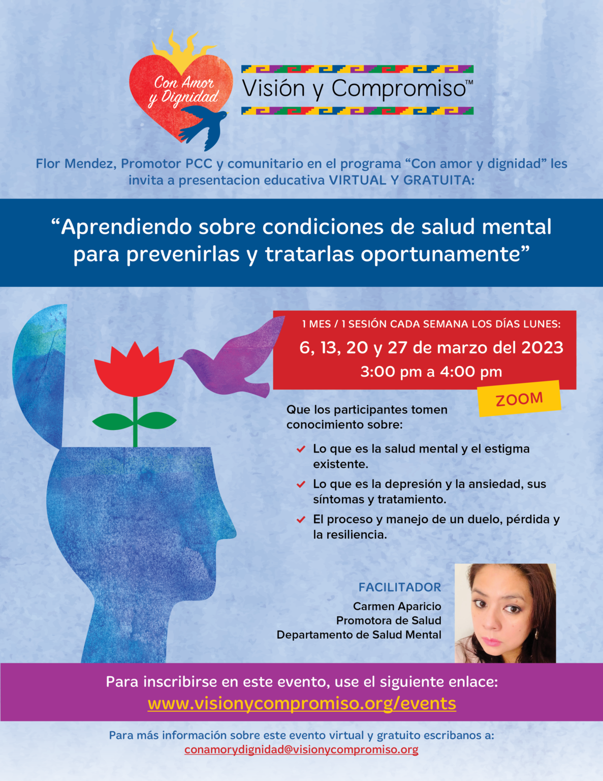Vision y Compromiso | “Aprendiendo sobre condiciones de salud mental ...